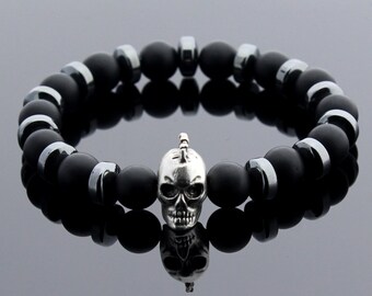 Mens Onyx Bracelet - Etsy