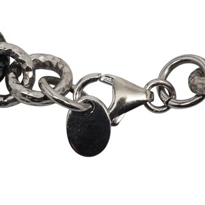 Av Sterling Silver Multi Colored Interlocking Circles Bracelet #20766 ...