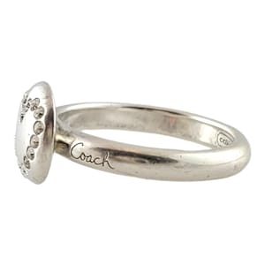 Coach Sterling Silver Heart Ring Size 7.25 #18043 - Etsy
