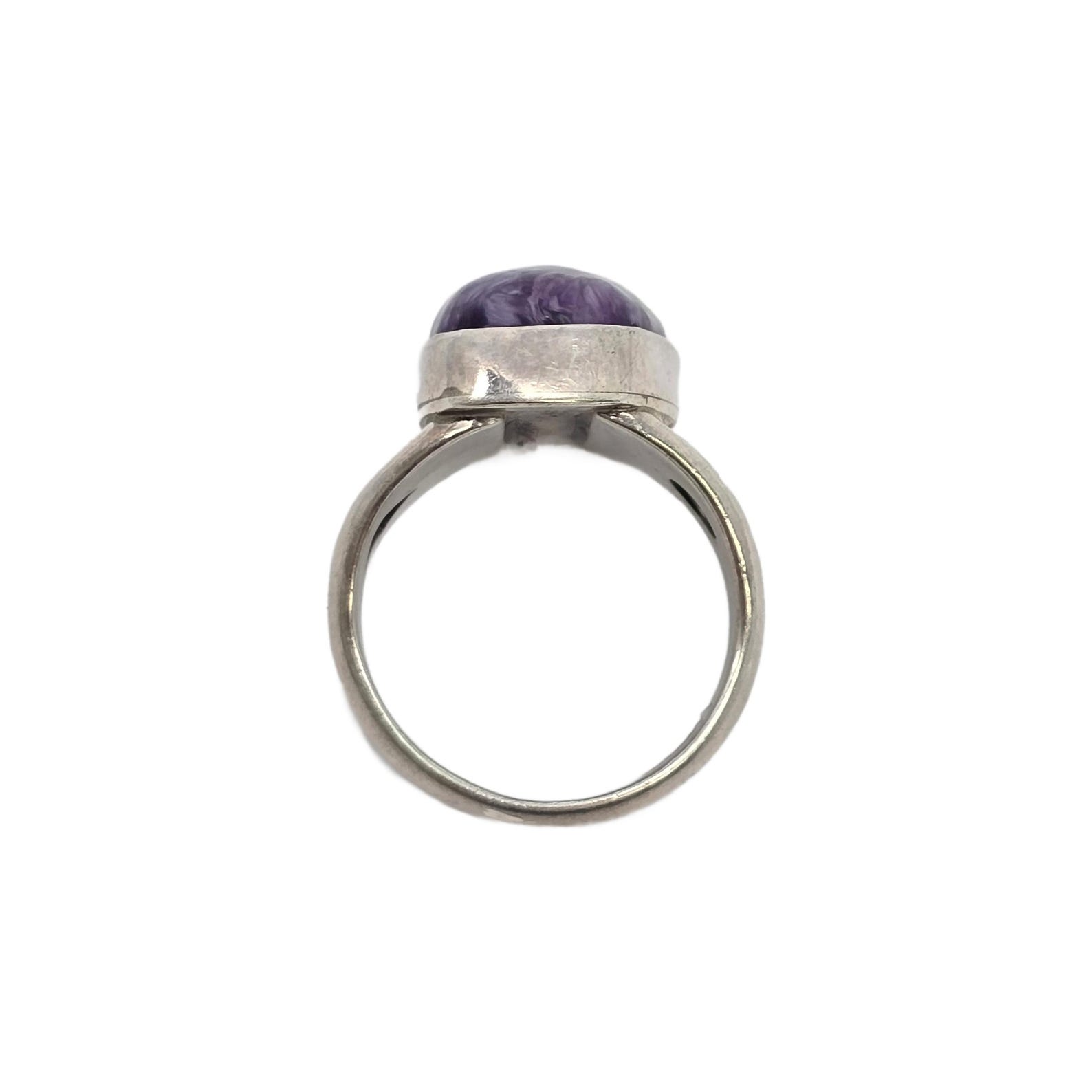 Native American Frederick Chavez Sterling Silver Charoite Ring Size 7 1 ...