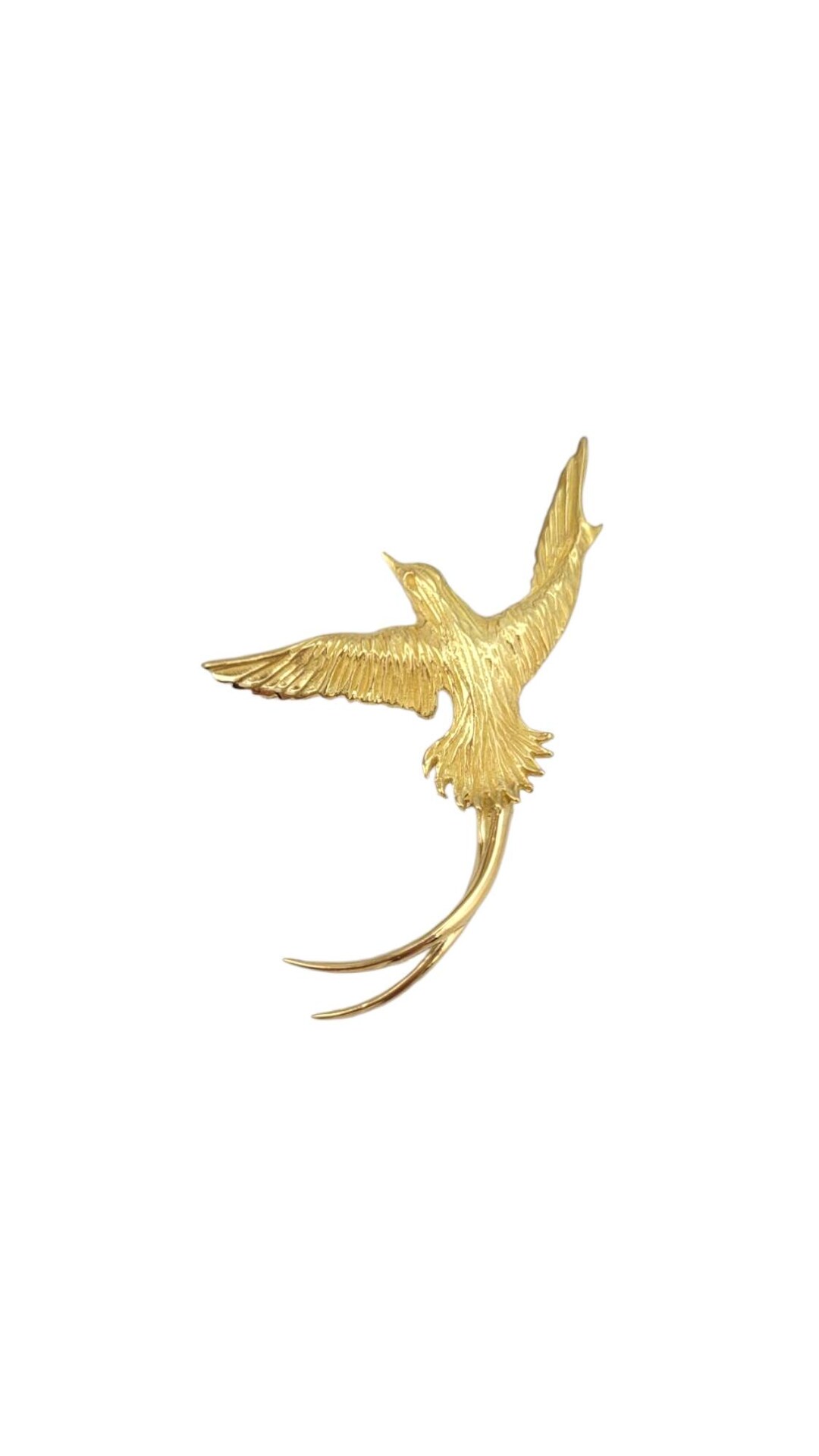 Astwood Dickinson 18 Karat Yellow Gold Bermuda Long Tail Bird Pin ...