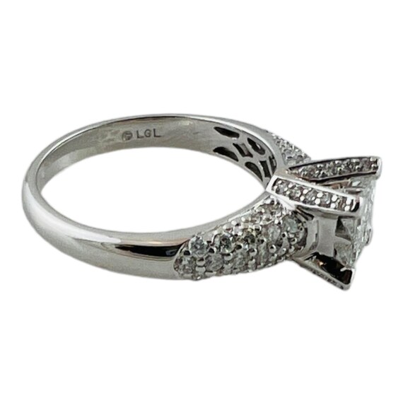 14k White Gold Alfred Levitt Diamond Engagement Ring … - Gem