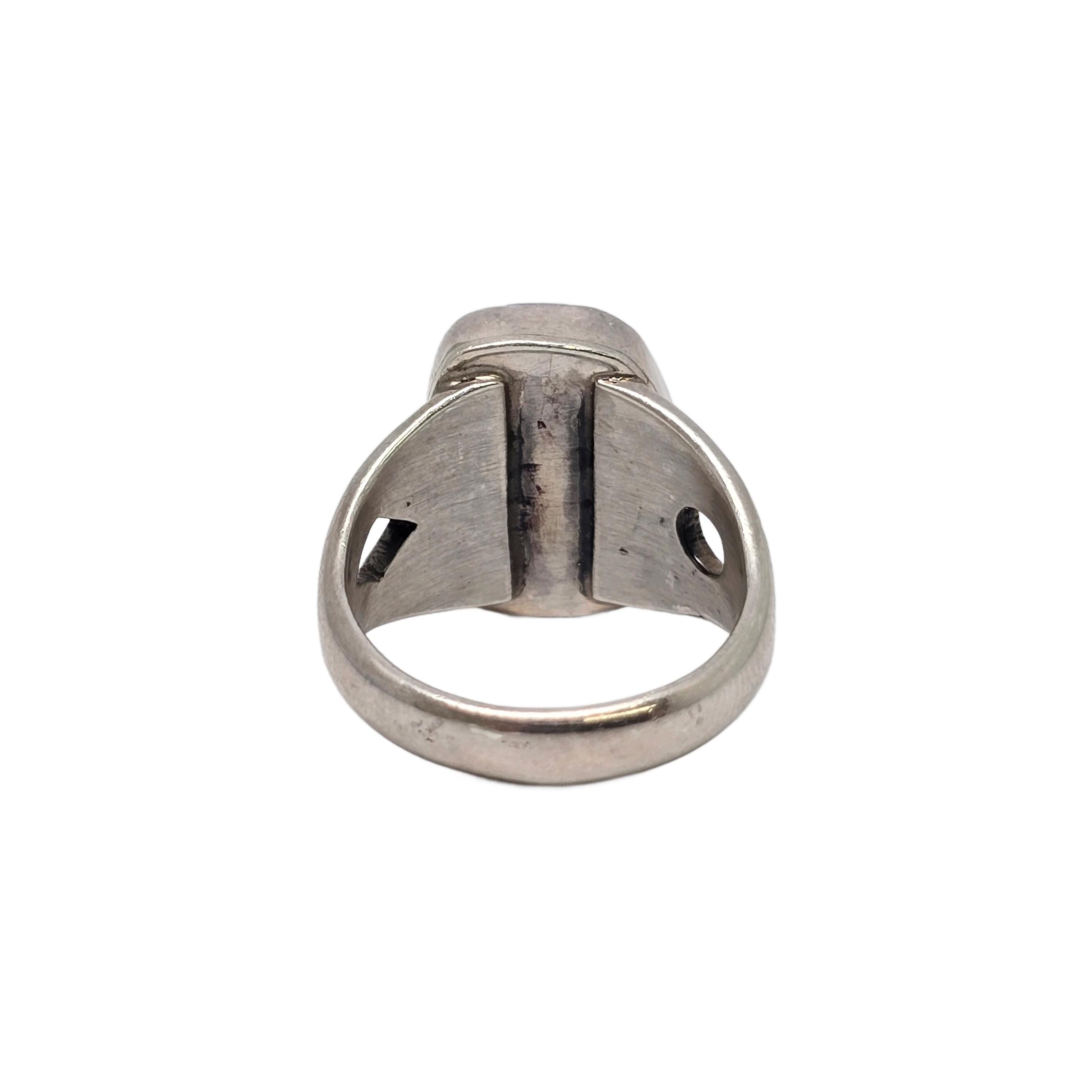 Native American Frederick Chavez Sterling Silver Charoite Ring Size 7 1 ...