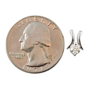 Voice by TSL 18 Karat White Gold Diamond Pendant #17778 - Etsy