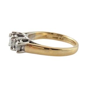 Magic Glo 14 Karat White and Yellow Gold Diamond Ring Size 7 #17711 - Etsy