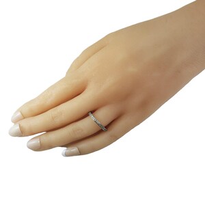 18 Karat White Gold Diamond Band Ring Size 7 #16119 - Etsy