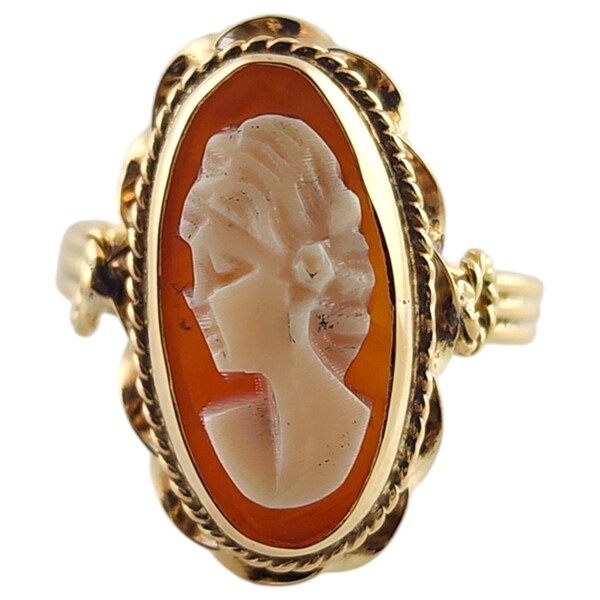 Gold Cameo Ring - Etsy
