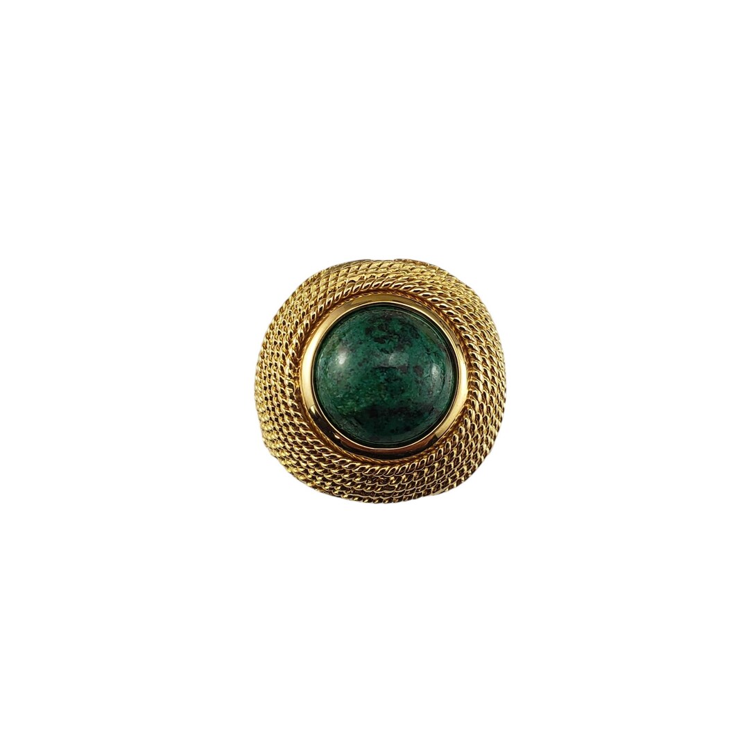 18 Karat Yellow Gold Jasper Chalcedony Ring Size 9 #18520 - Etsy
