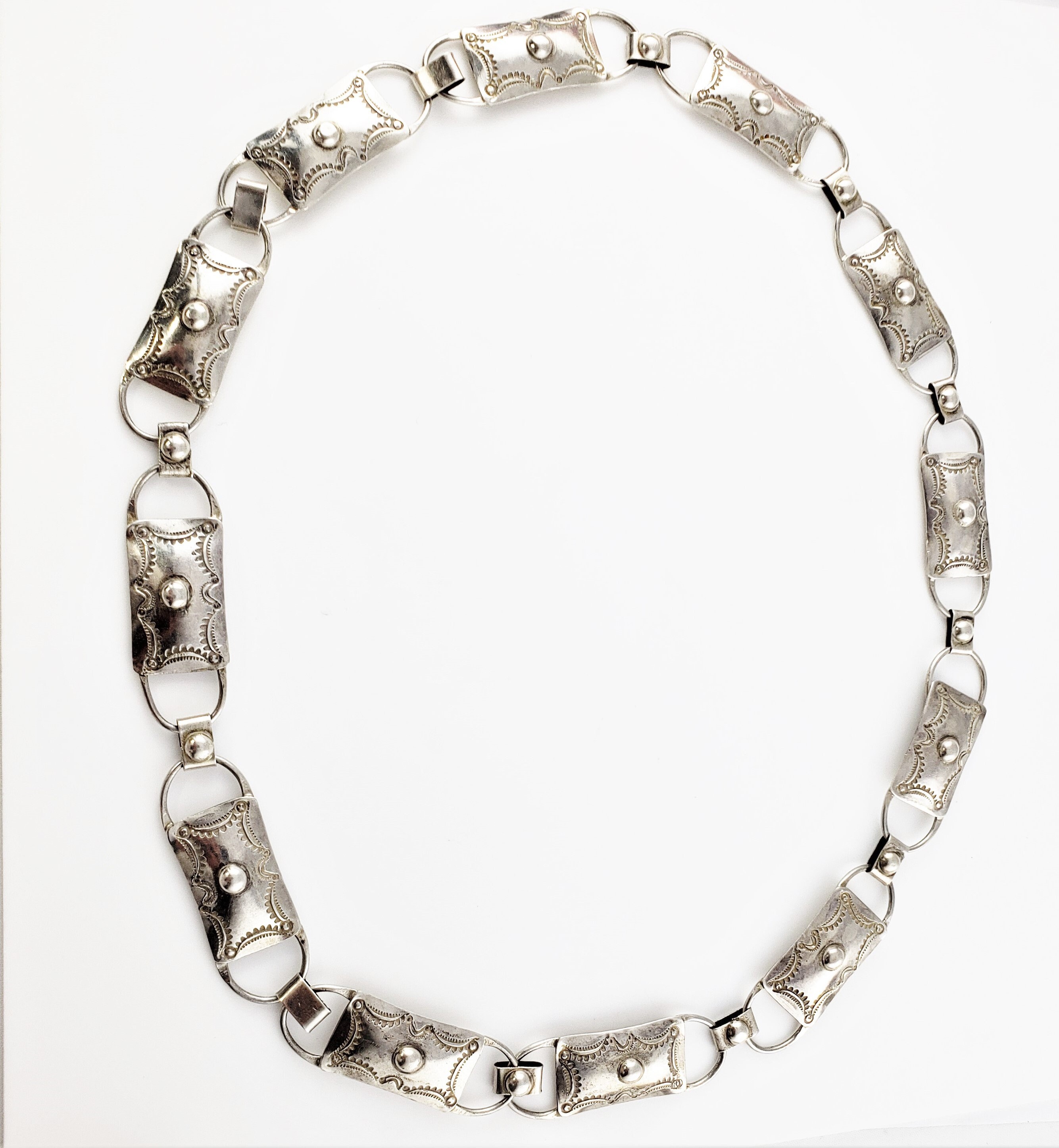 Vintage Native American Rectangle Conch Belt 7671 | Etsy