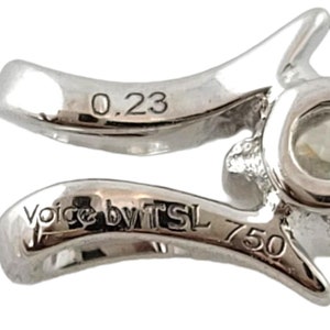 Voice by TSL 18 Karat White Gold Diamond Pendant #17778 - Etsy