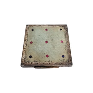 Vintage Gucci Sterling Silver Rhinestone Mirror Powder Compact #16521 ...