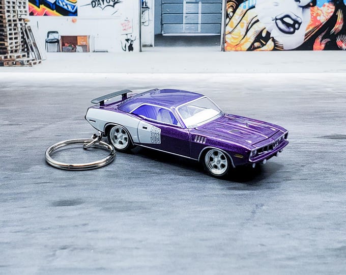 Plymouth Barracuda Cuda Car Keychain Keychain | Premium | Limited Run ...