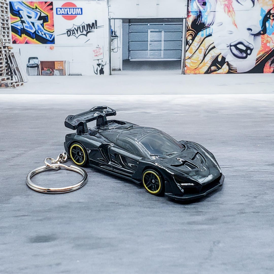 Mclaren Senna Car Keychain Keyring | Black on Black | Limited Run - Etsy