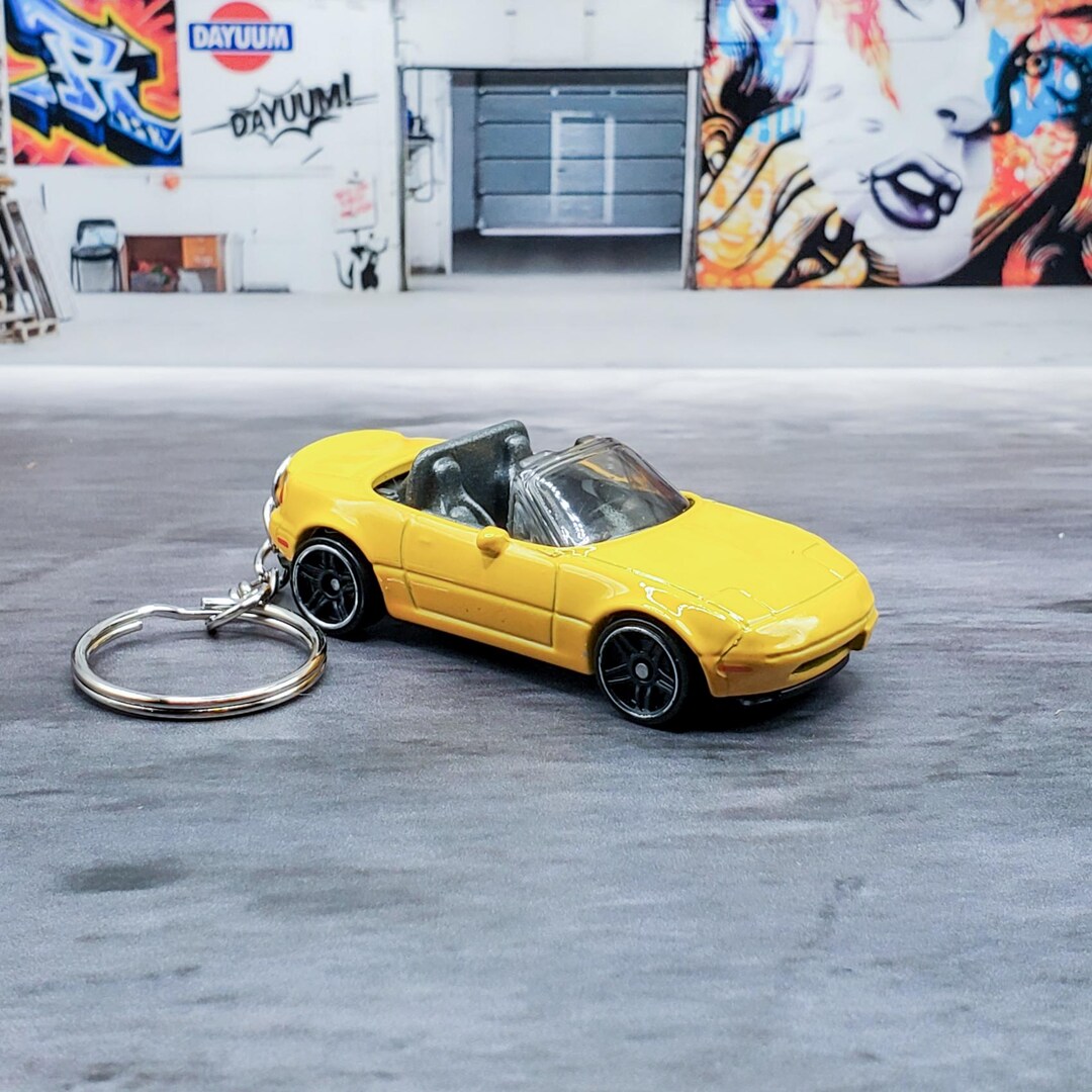 Mazda Miata NA Yellow Keychain Keyring - Limited Run - Etsy