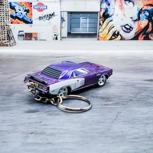 Plymouth Barracuda Cuda Car Keychain Keychain Premium Limited Run - Etsy