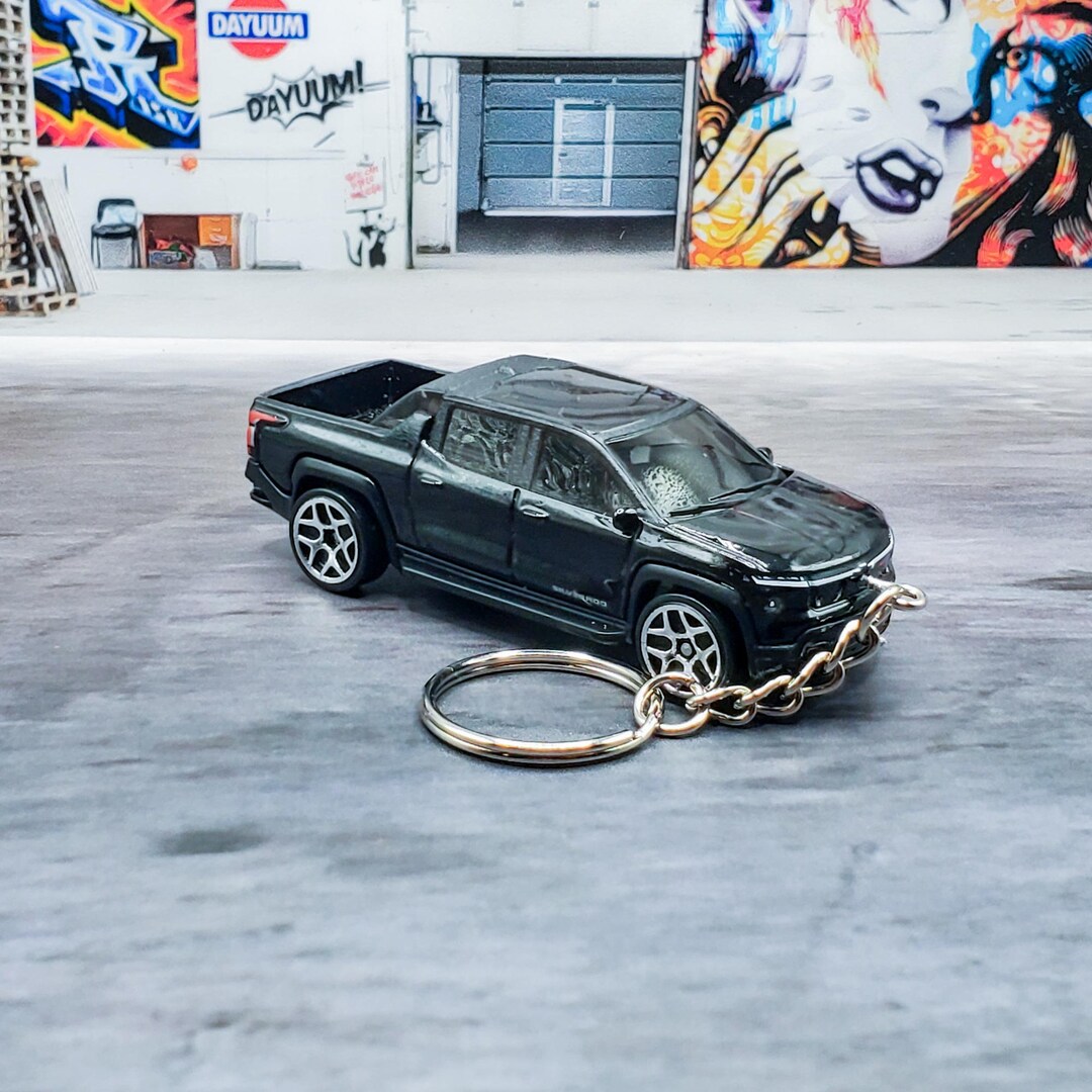 Chevy Silverado EV RST Car Keychain Chevy Keychain | Black | Limited ...