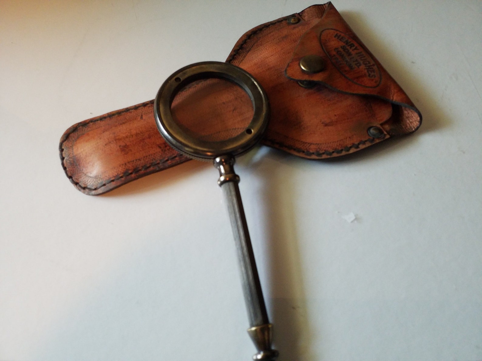 Magnifying Glass In Leather Case Etsy
