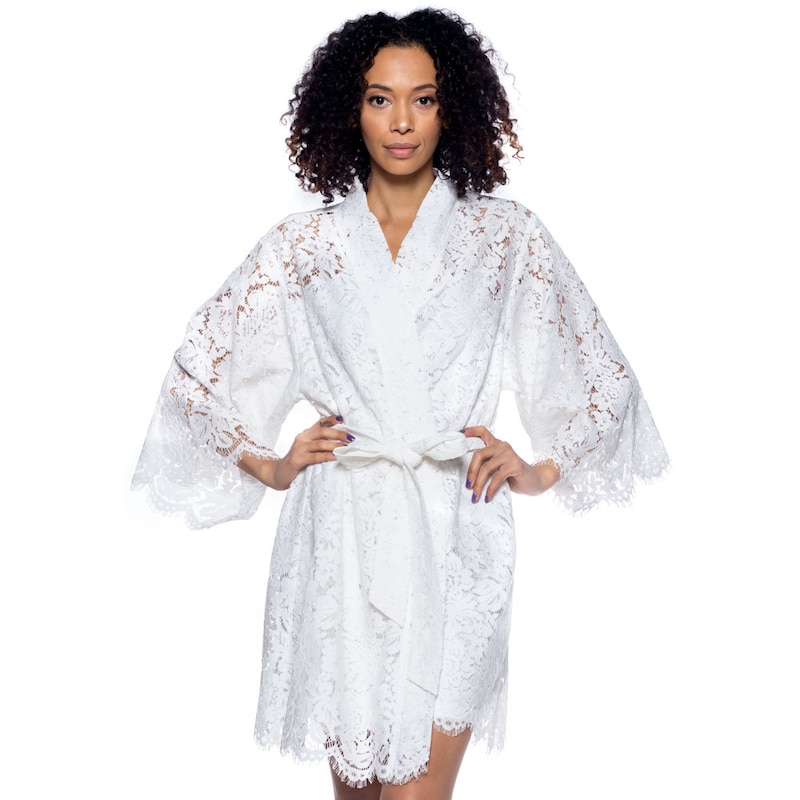 White Lace Kimono - Etsy