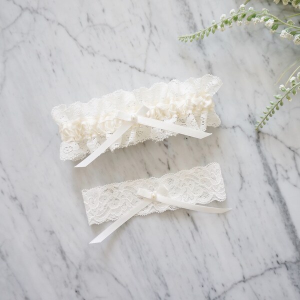 Ivory Bridal Garter - Etsy