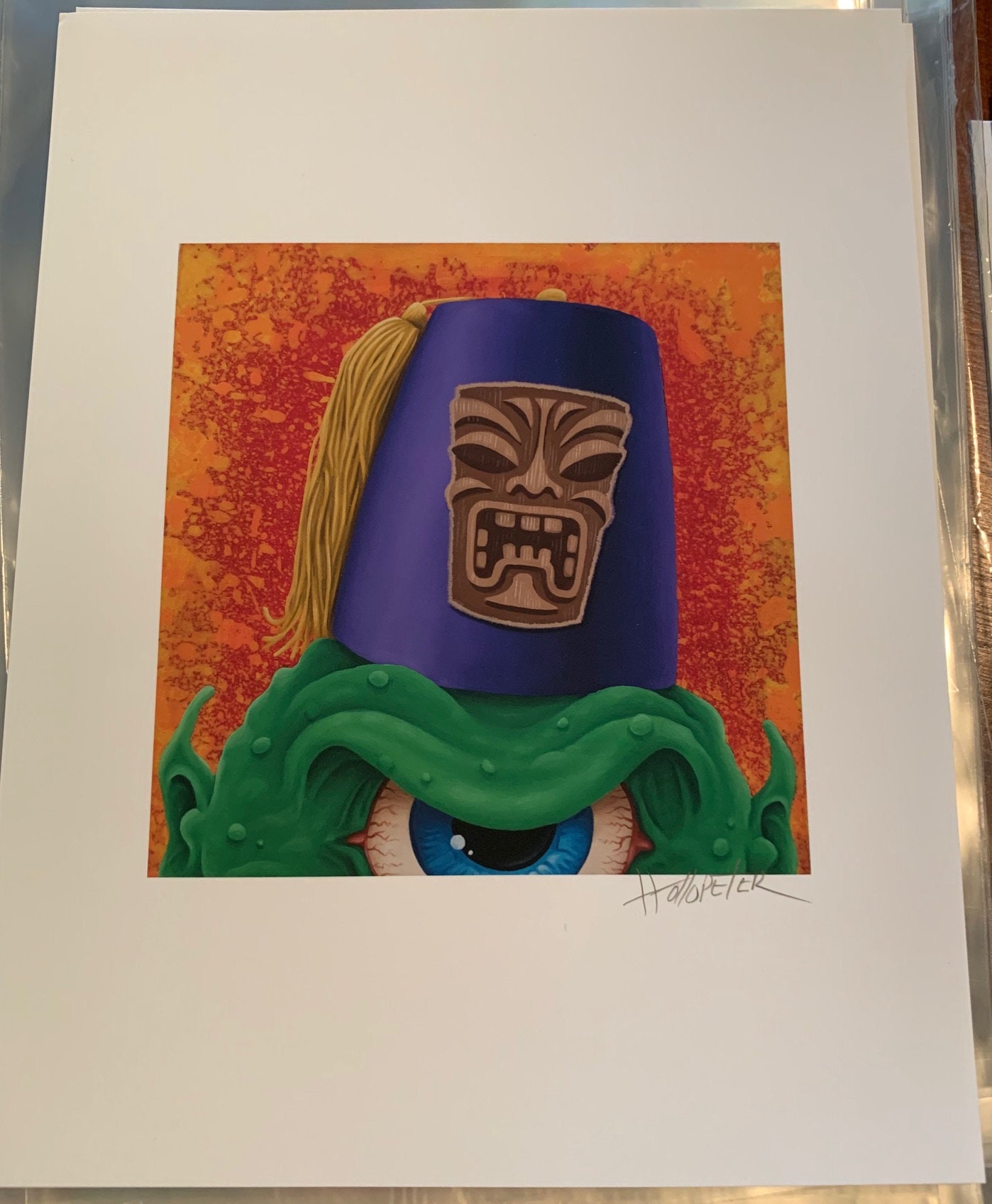 Tiki Fez 1 2 and 3 Archival Giclee Print SET - Etsy