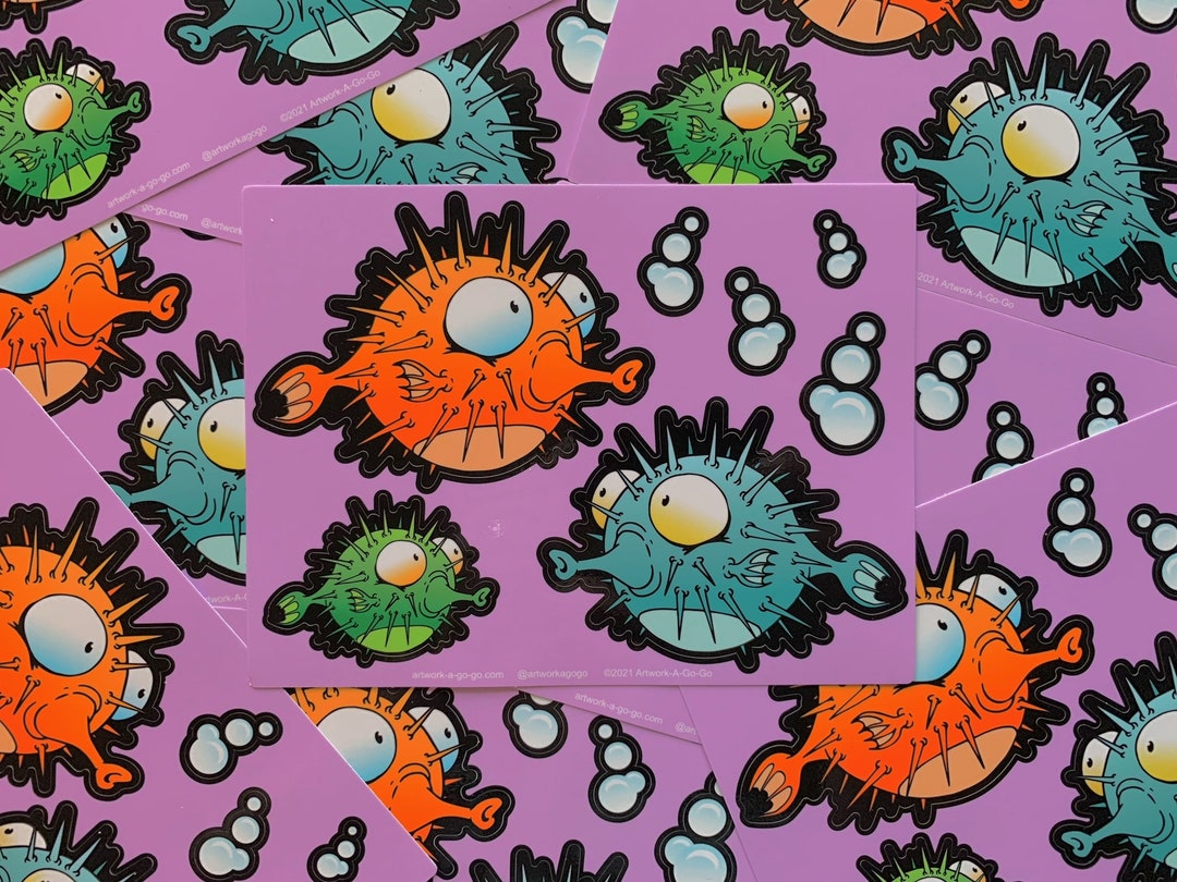 Puffer Fish Sticker Sheet!! - Etsy
