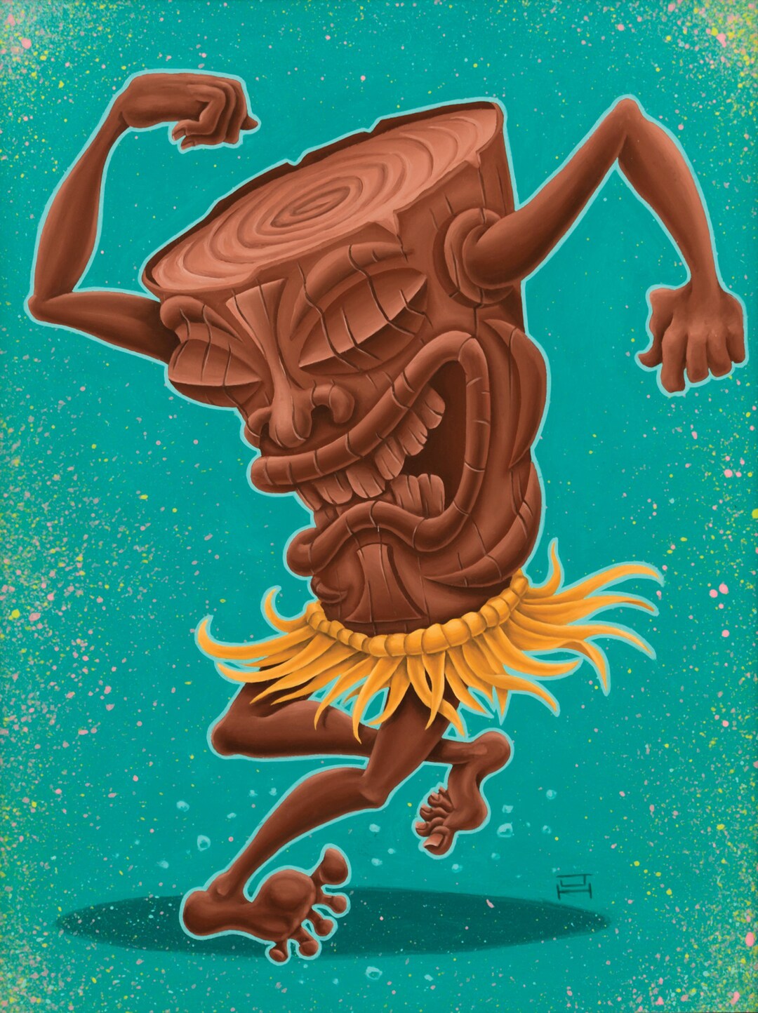 Skankin' Tiki Archival 8.5x11 Giclee Print - Etsy