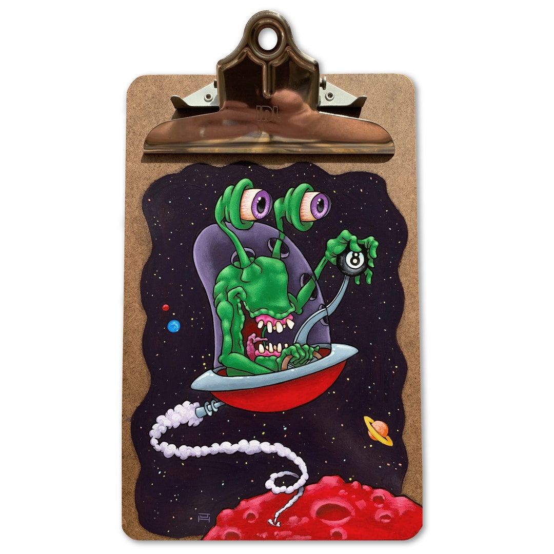 Alien Launch Original Acrylic Painting - Etsy
