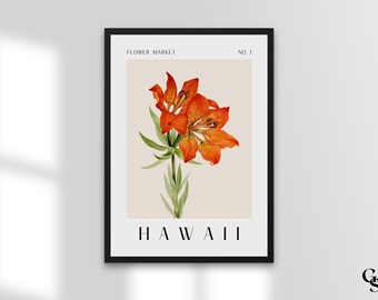 Florence Flower Market Print, Aesthetic Room Decor, Vintage Flower ...