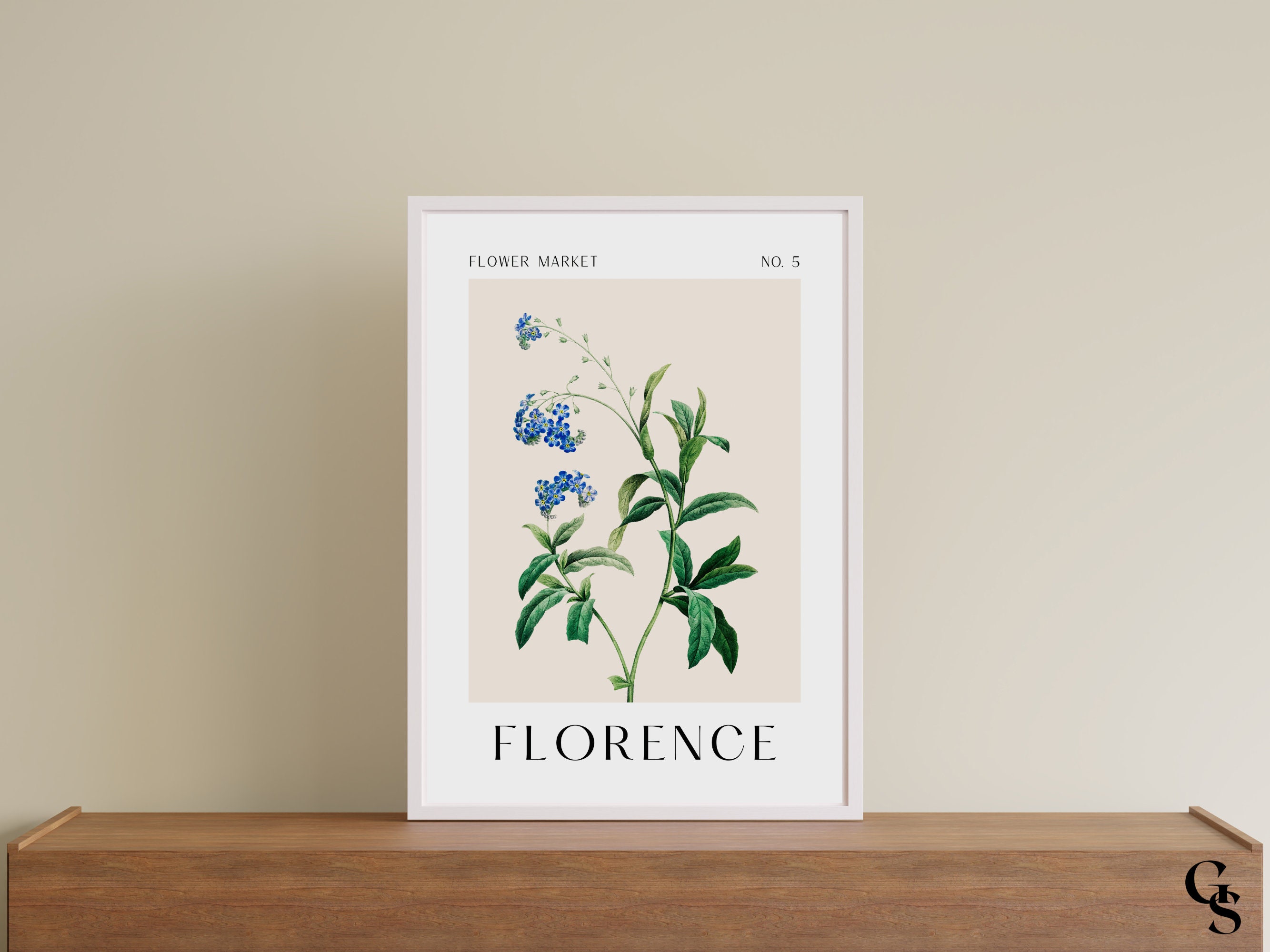 Florence Flower Market Print, Aesthetic Room Decor, Vintage Flower ...