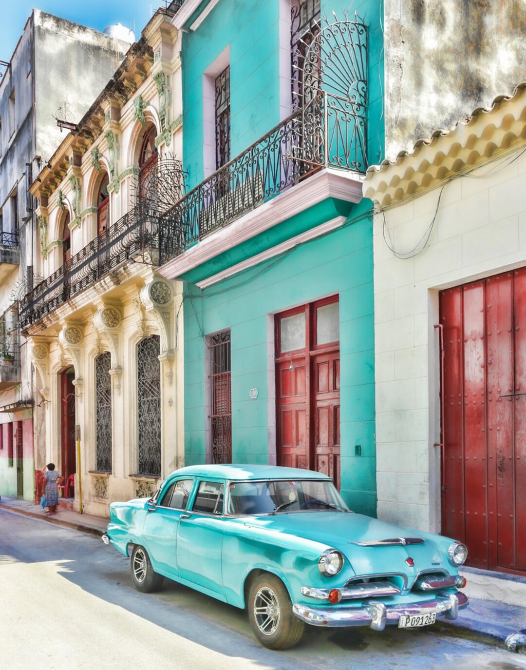Havana Style, Classic Car Photo, Cuba Art Print, Canvas, Cuban Decor ...