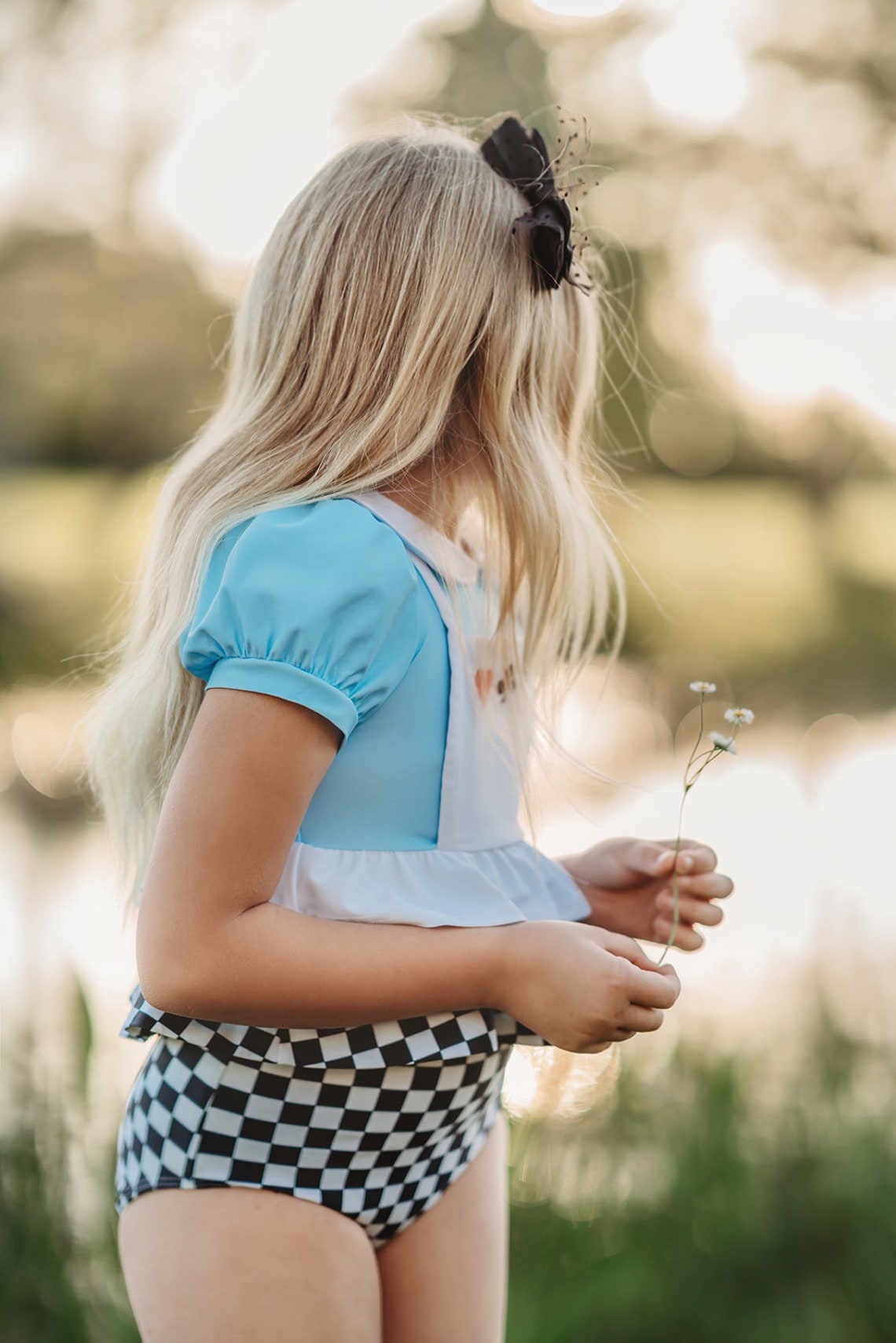 Alice In Wonderland Girls Swimsuitdanceweargirls Two Piece Etsy