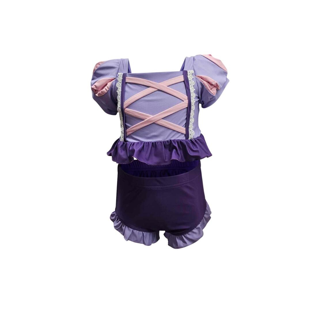 Rapunzel Bathing Suit,disney Princess,character Swimwear,girls Two ...