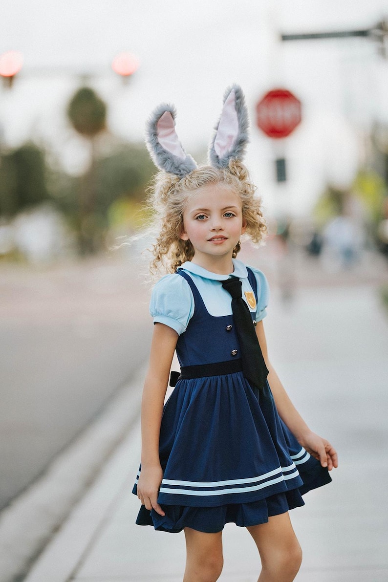 Zootopia Inspired Judy Hopps Police Costume Dress for Girls | Christmas ...