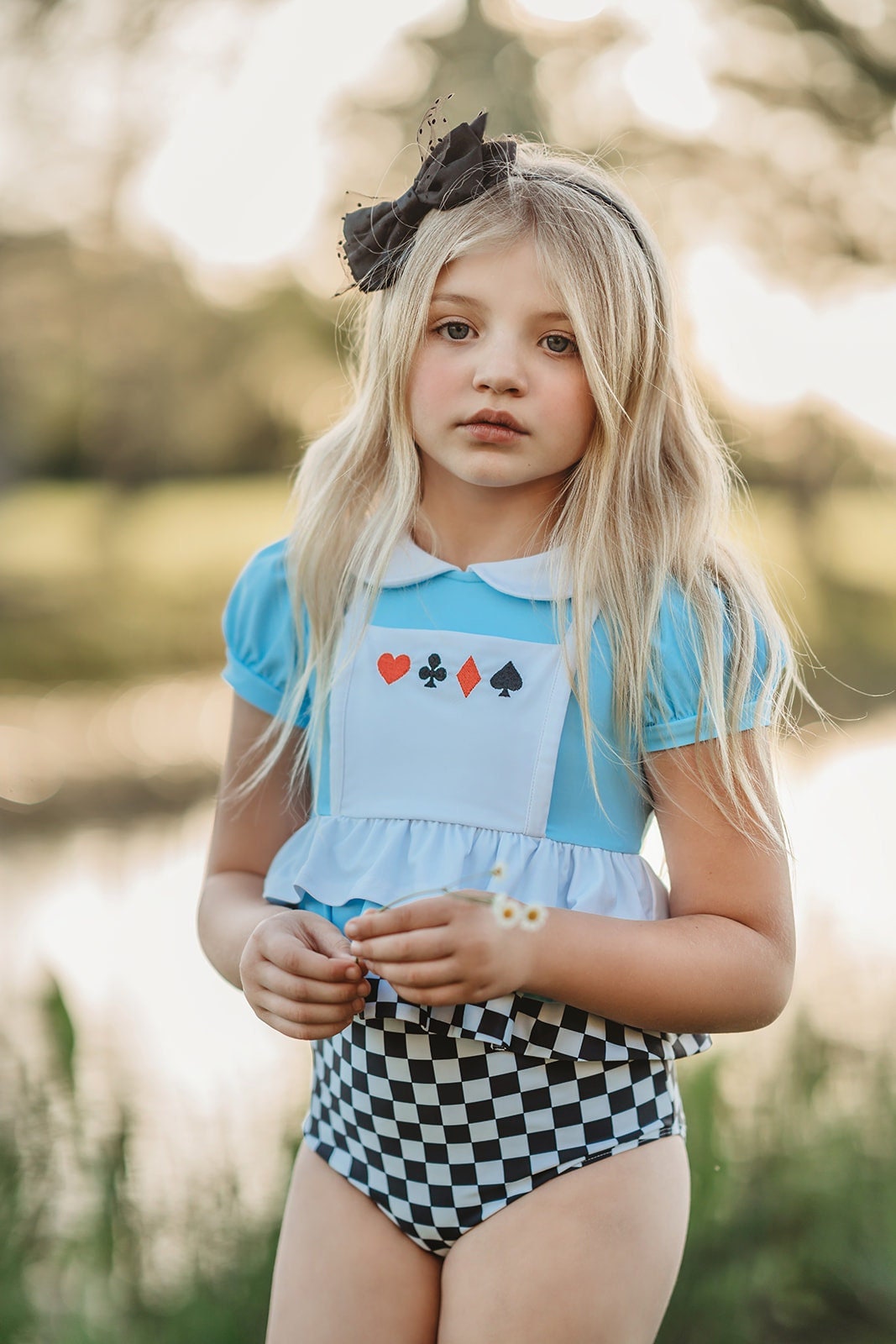 Alice In Wonderland Girls Swimsuitdanceweargirls Two Piece Etsy Uk