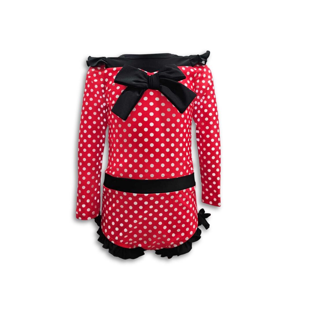 THE ORIGINAL Minnie Mouse Bathing Suit,long Sleeve Rashguard,girls ...