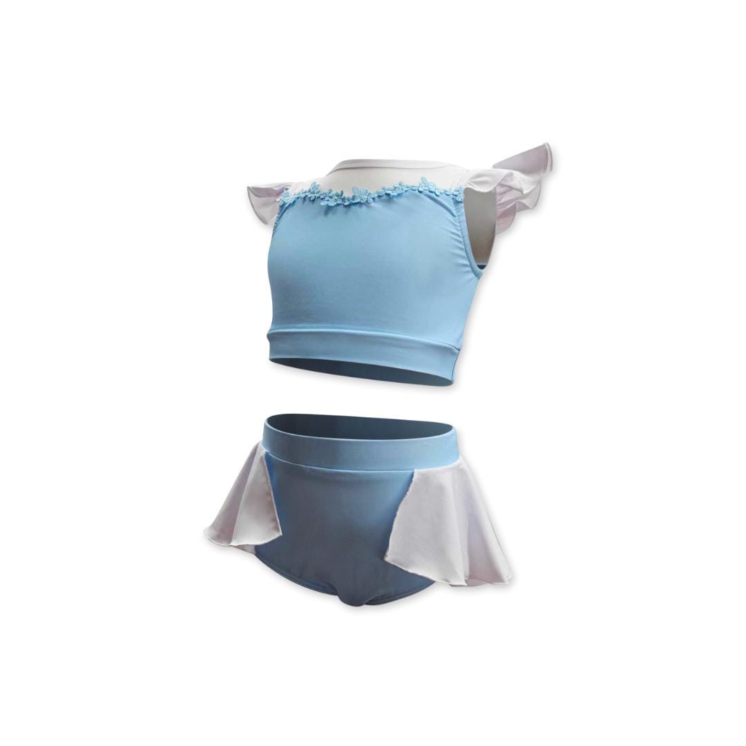 THE ORIGINAL Girls Cinderella Swim Suit,high Waist Swimsuit,toddler ...