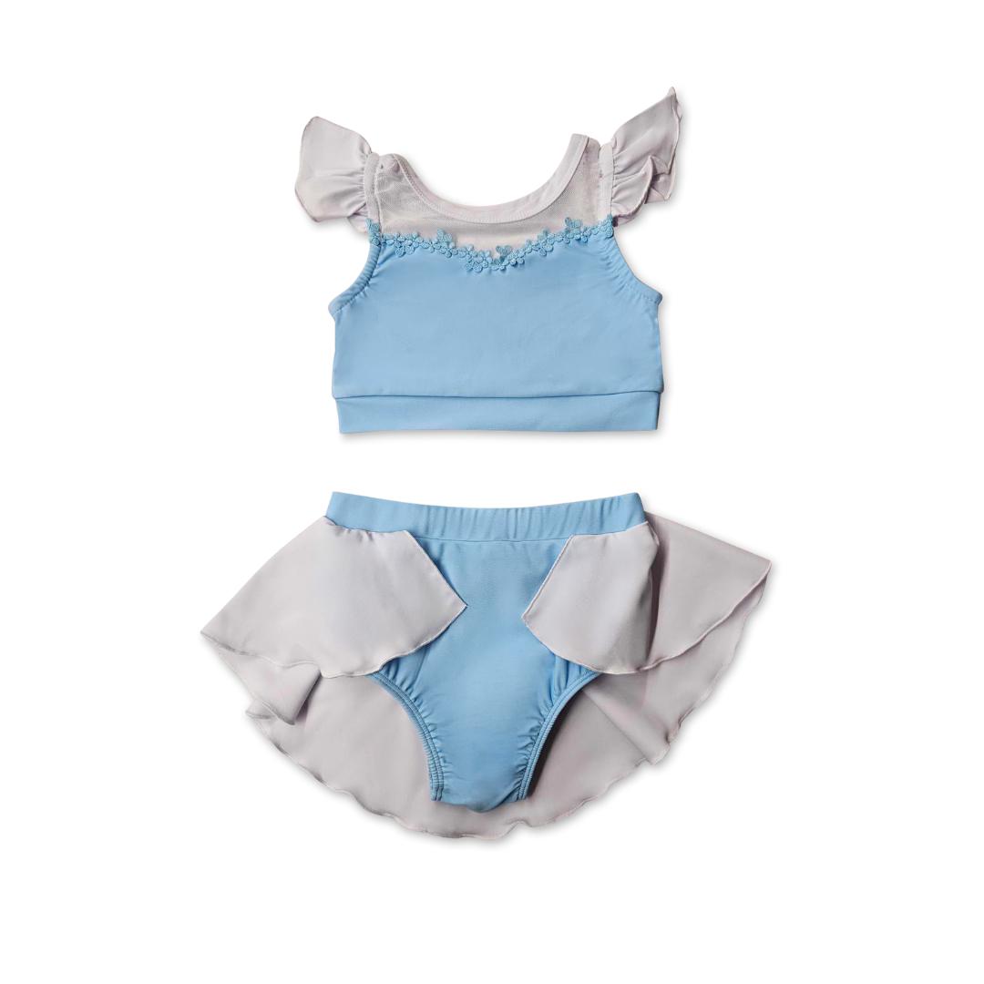 THE ORIGINAL Girls Cinderella Swim Suit,high Waist Swimsuit,toddler ...