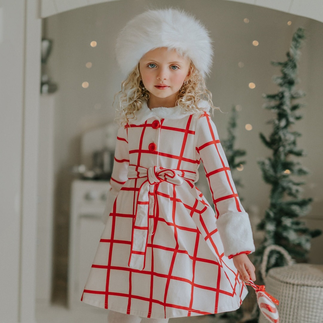 Girls Christmas Dress,window Pane Plaid,classic,vintage,rockettes ...