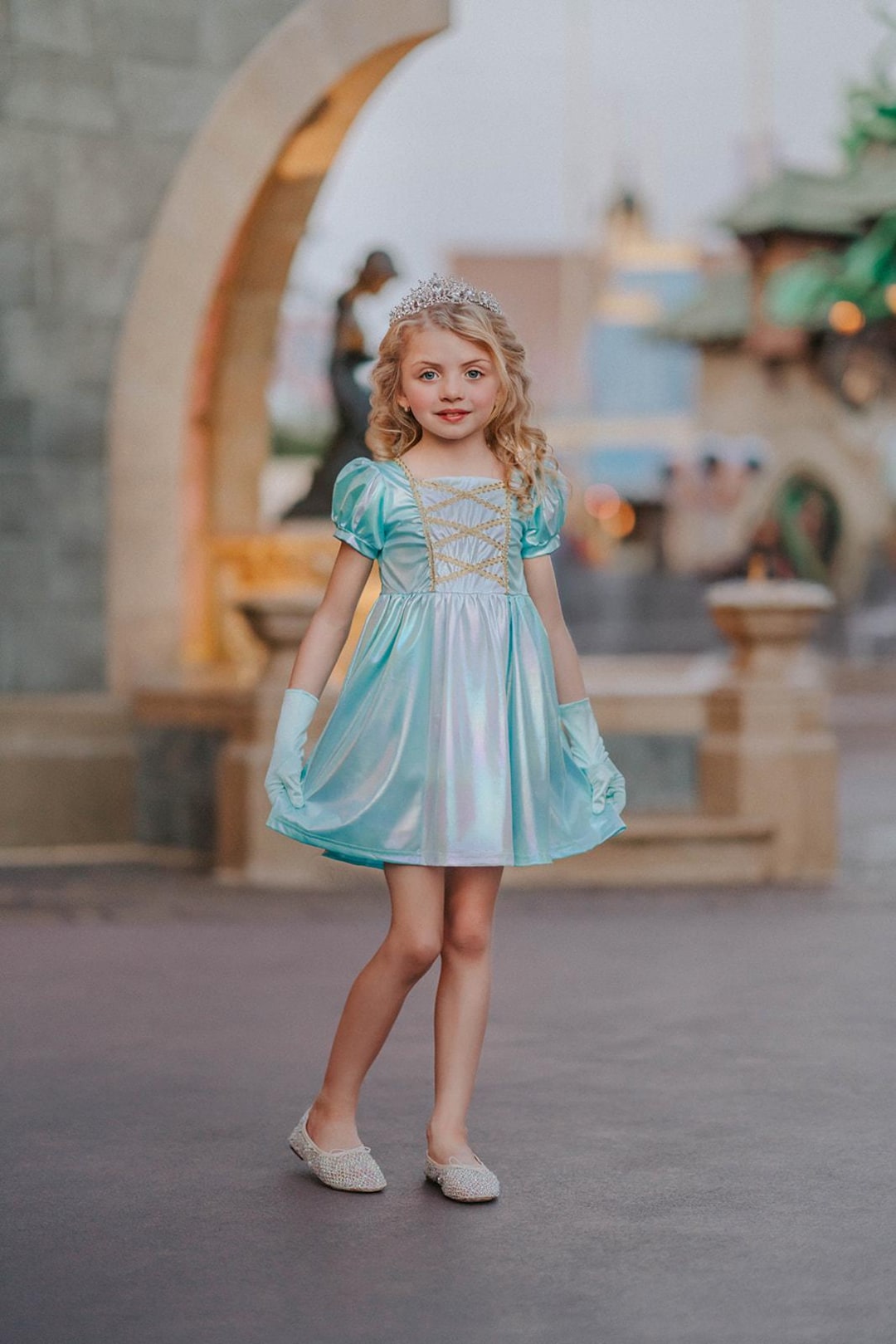 READY TO SHIP Metallic Cinderella Twirl Dress,girls Dress,toddler Dress ...