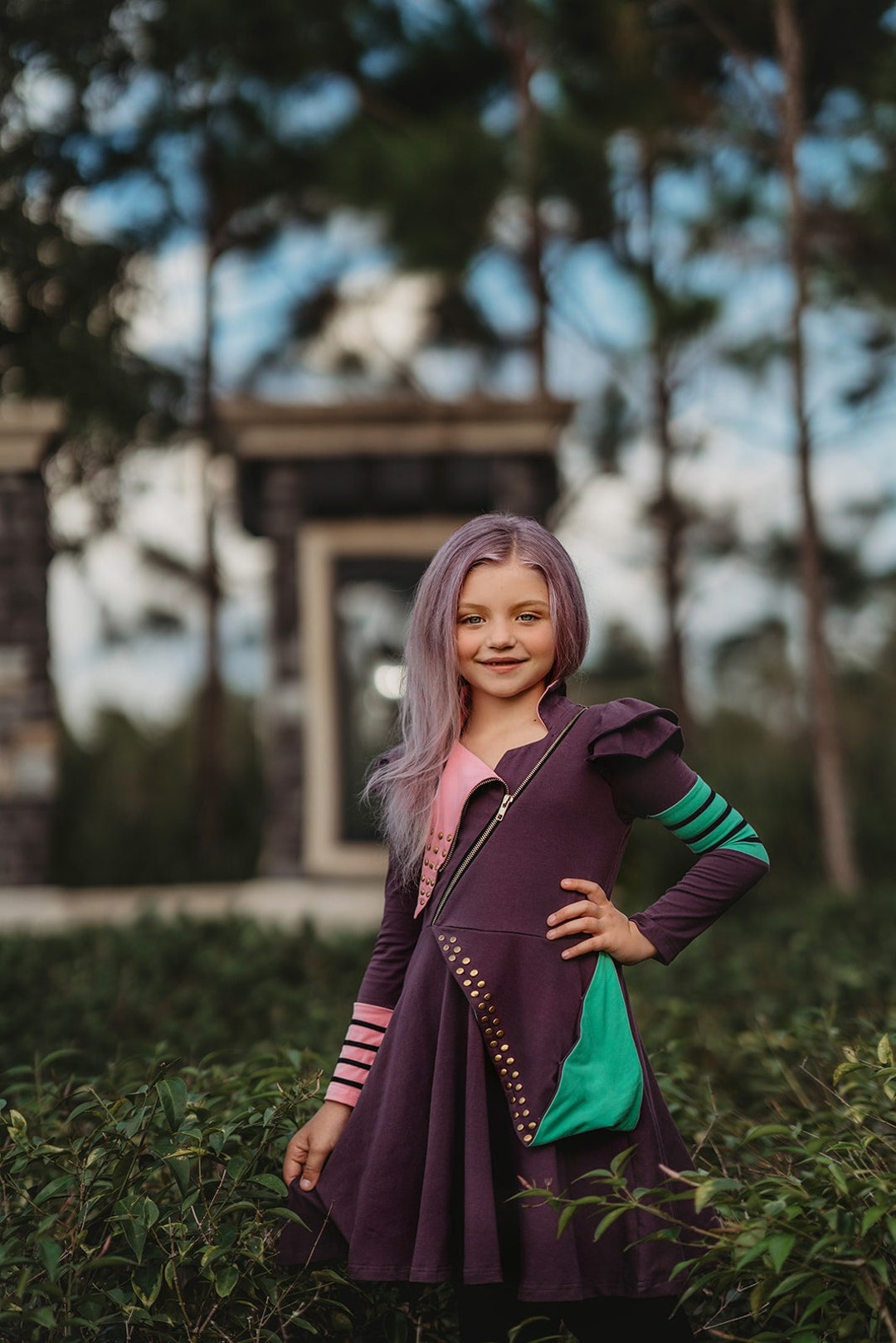 READY TO Ship,mal Descendants Dress,mal Costume,disney Villains,disney ...