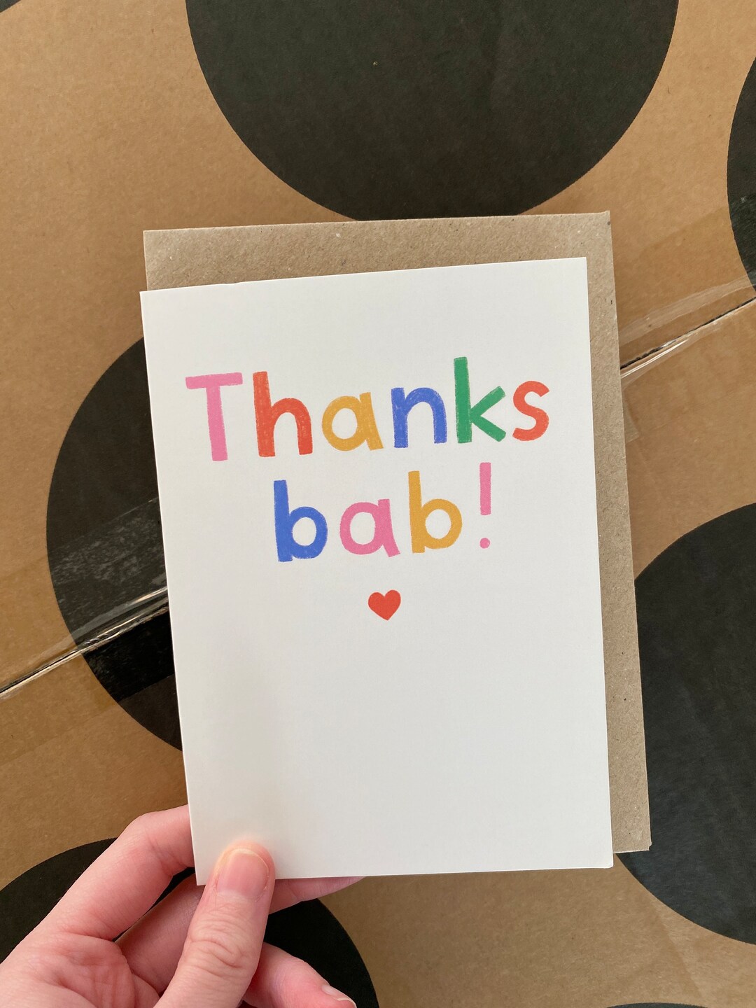 Thanks Bab! | Brummie Card - Etsy