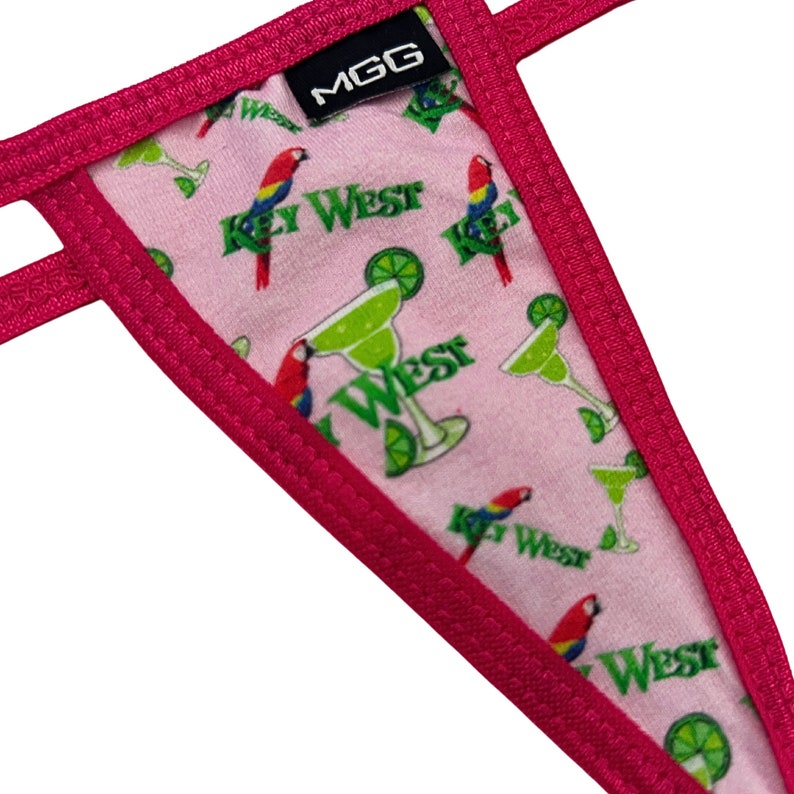 Mini Key West Micro Thong G- String Panty Underwear, Parrot Head Print ...