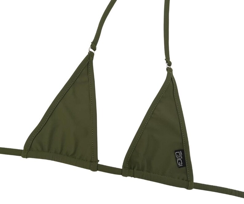 Agave Green Micro Bikini String Traje de baño, Top de cobertura mínima ...