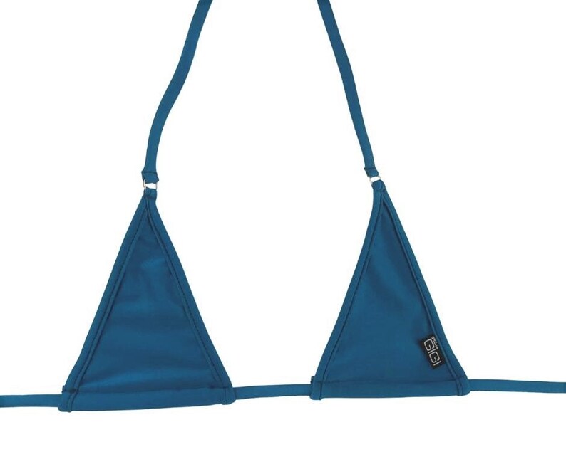Empress Teal Micro Bikini Top Sexy String Swimwear Teal Minimal Coverage Bikini Cheeky Sexy