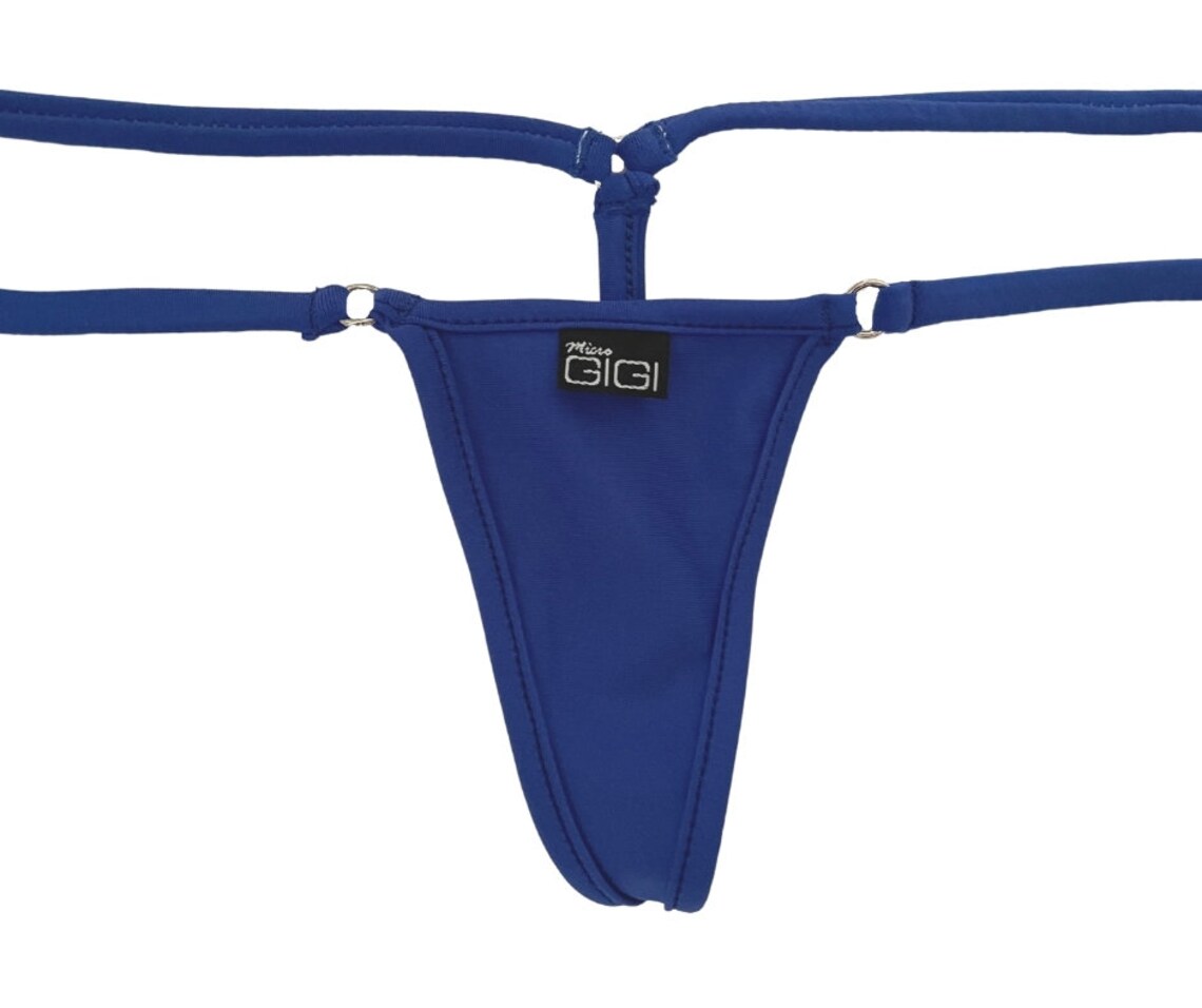 Ultramarine Sapphire Blue Micro Thong Bikini String Bottom - Etsy
