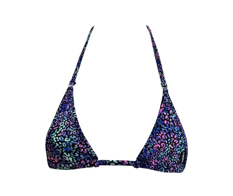 Purple Leopard Print Micro Bikini Top Sexy String Swimwear Etsy