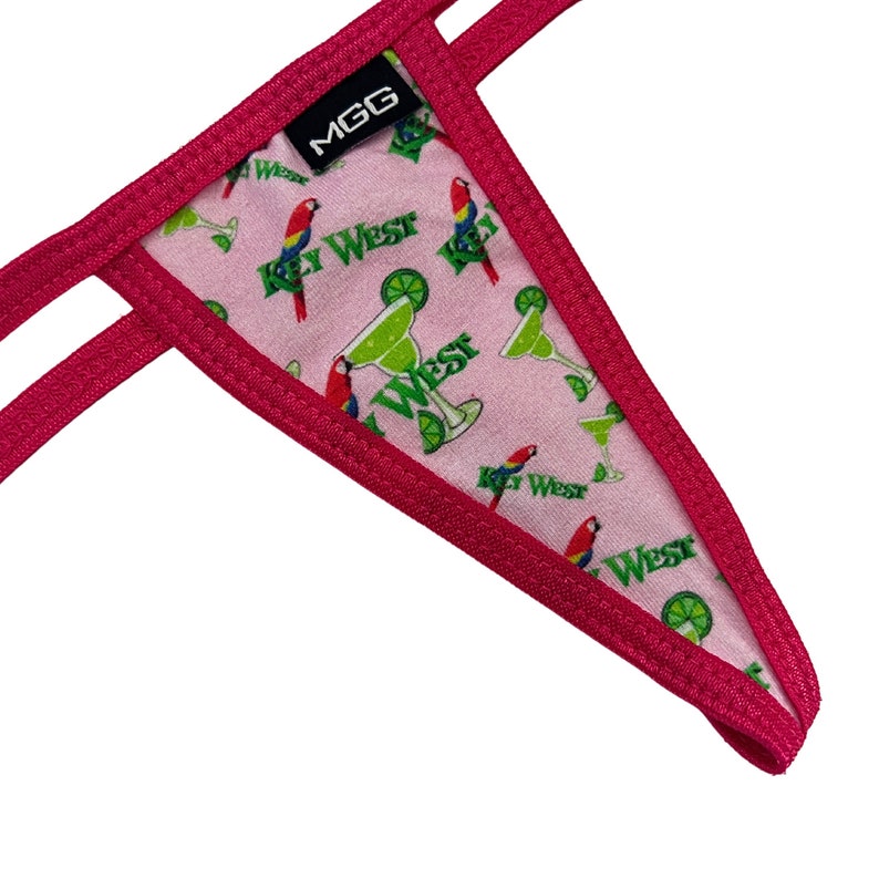Mini Key West Micro Thong G- String Panty Underwear, Parrot Head Print ...