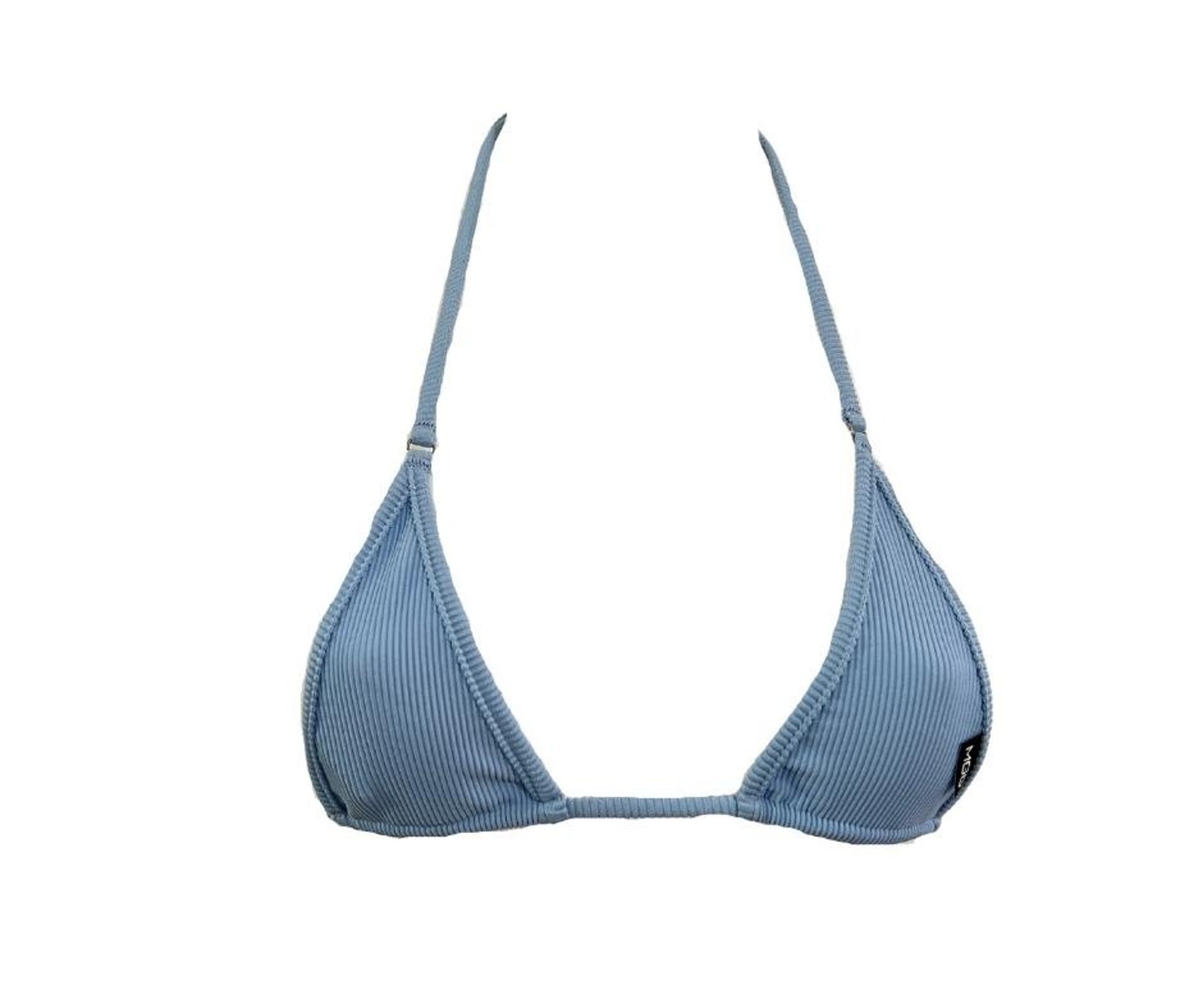 Powder Blue Micro Bikini Top Swimwear Minimal Coverage Bikini Cheeky Thong Bikini Extreme