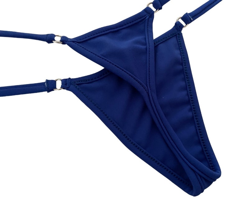 Ultramarine Sapphire Blue Micro Thong Bikini String Bottom Swimwear ...