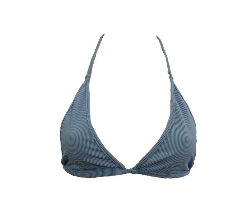 Powder Blue Micro Bikini Top Swimwear, Minimal Coverage Bikini, Cheeky ...